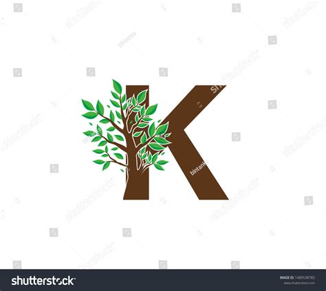 Abstract Letter K Nature Tree Logo Stock Vector Royalty Free 1489538783 Shutterstock