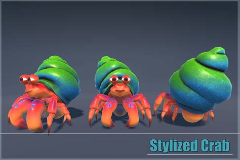 Stylized Crab 3d Characters Unity Asset Store