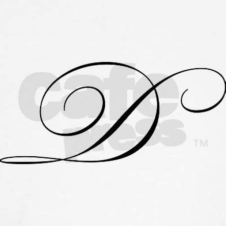 Cursive D Calligraphy Alphabet Cursive Letter D