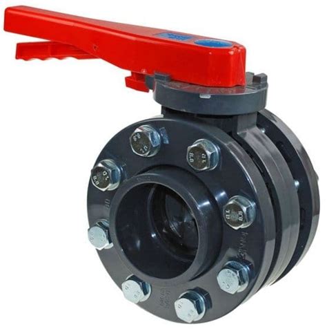 High Quality Plastic Pvc U Wafer Type Flange Butterfly Valve Lever Pvc