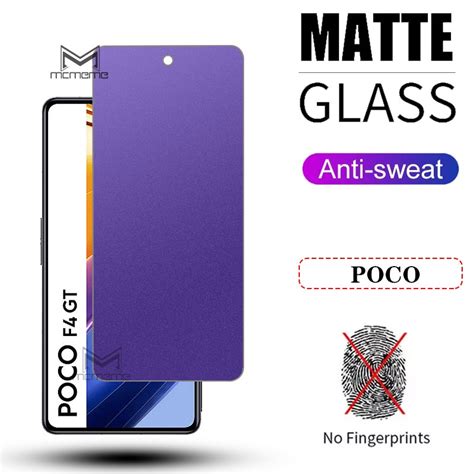 ฟิล์มกระจกด้าน ฟิล์มกระจกถนอมสายตา กรองแสง For Xiaomi Poco C65 F5 F6 X5 X6 M6 M5 M5s X4 X3 Nfc