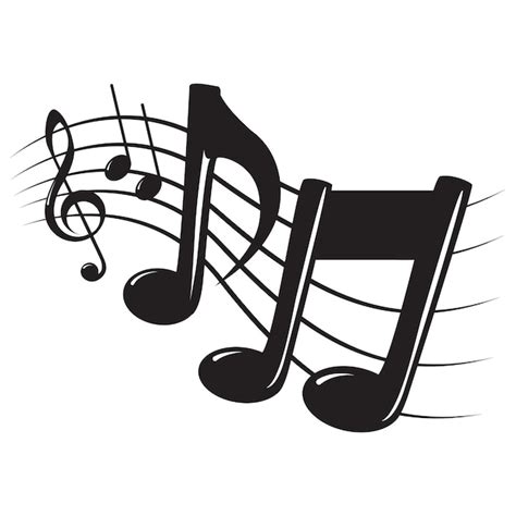 Premium Vector Music Notes Templates Clefs And Musical Notes Warped Into The Distance