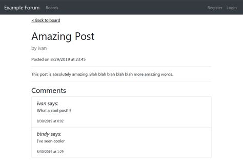 Github Ivanfondjango React Forum A Single Page Forum App Made With