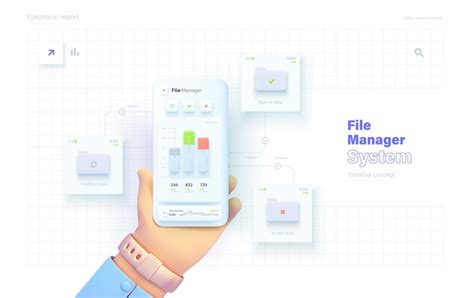 Premium Vector Data Classification File Management Electronic Report
