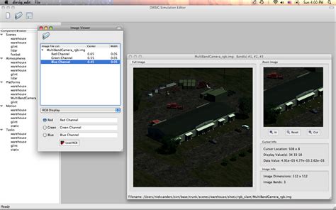viewing and importing dirsig output images