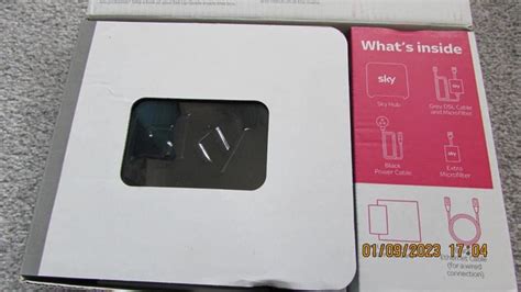 Sky Hub Sr 102 Wireless Internet Black Broadband Wifi Router With Cables And Box £4 99 Picclick Uk