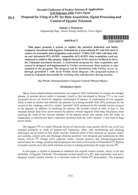 Pdf Proposal For Using Of A Pc For Data Acquisition Signal