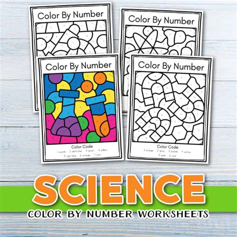 Science Color By Number Homebabe Prebabe
