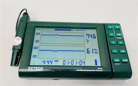 Extech Rh520 Humidity And Temperature Chart Recorder Lpav