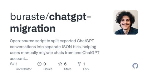 Github Burastechatgpt Migration Open Source Script To Split Exported Chatgpt Conversations