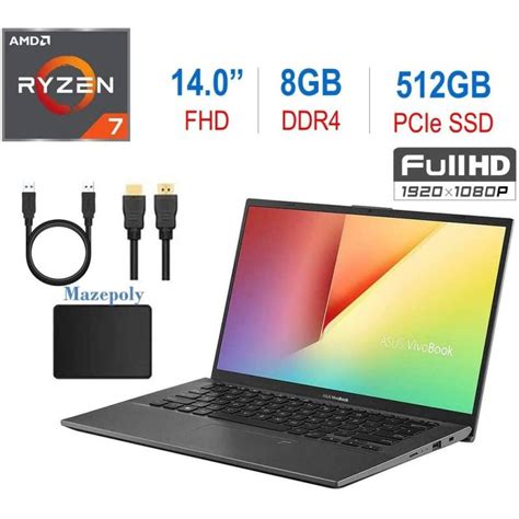 Laptop Asus Vivobook Fhd Ryzen U Gb Ram Gb Ssd Win Gris Asus Operating System