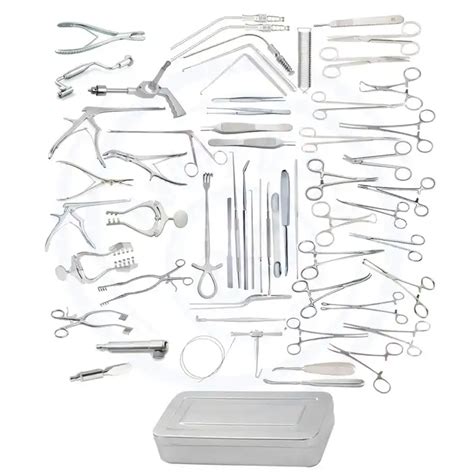 Basic Craniotomy Instruments Set Of 107 Pieces Stainless Steel General Surgery Instruments Sets