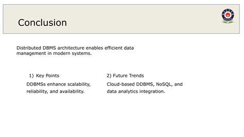 Architecture Of Distributed Database Management Systems 1 1pptx