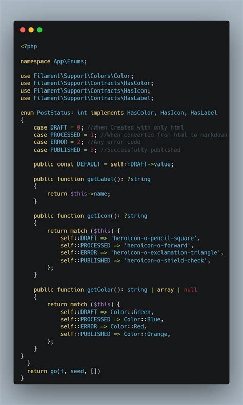 Enum In Laravel And Filament