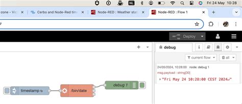 Node Red Timezone Victronenergy