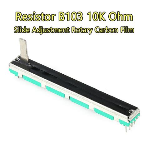 Resistor B103 10k Ohm Potentiometer 10k B10k Sc6080gh Slide Adjustment Rotary Carbon Film