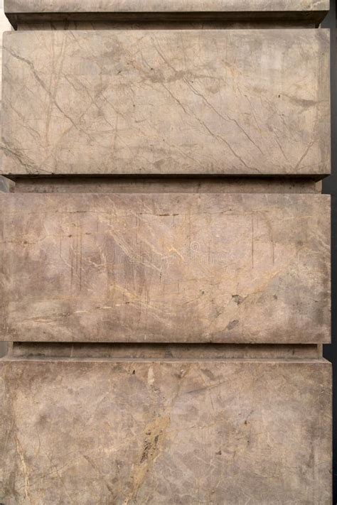 Historical Structured Facade Rectangular Shapes Lines Background Stock