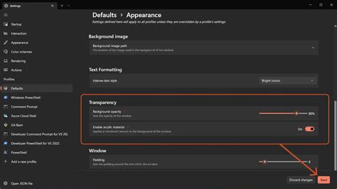 Enable Transparent Background In Windows Terminal Ways