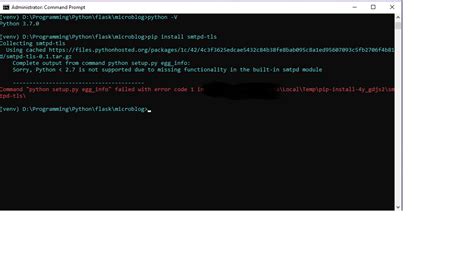 Python 3x Cant Install Pip Module Smtpd Tls Stack Overflow