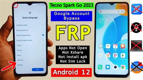 Tecno Spark Go FRP Bypass Without PC Android Tecno BF FRP Unlock Google Account