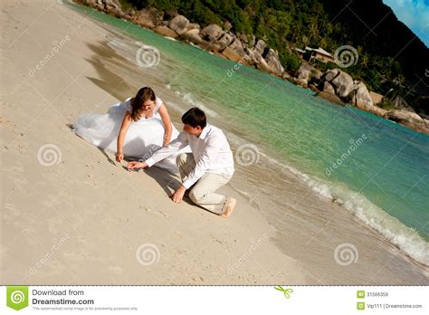 Couple On The Beach Stock Image Image Of Adult Summer 31566359