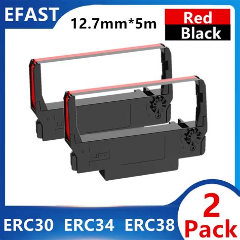 1~2pk Compatible Printer Ribbons Cartridges For Epson Erc30 Erc34 Erc38 Tm200 Tm300 Tm 300 M119