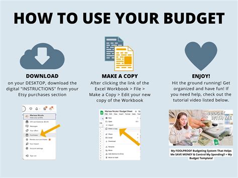 Editable Excel Workbook For Creating And Managing Your Budget Cash Envelope System Budget Template