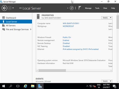 Windows Server Initial Settings Change Computer Name Server World