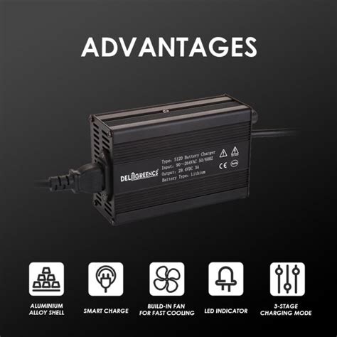 Fast Charging C300 Lithium Ion Battery Charger 42vdc 5a Iec Fcc Emc