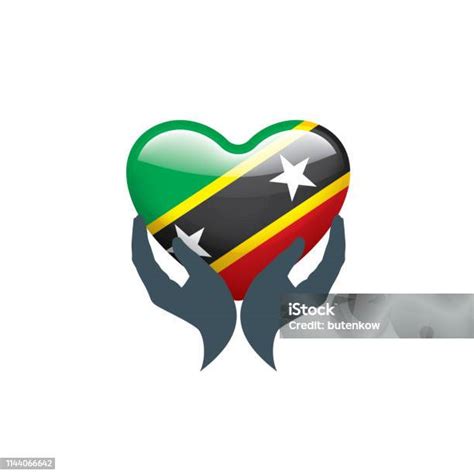 세인트 키츠 네비스 국기 흰색 바탕에 벡터 일러스트 레이 션 국가 관광명소에 대한 스톡 벡터 아트 및 기타 이미지 국가 관광명소 국기 그림 이야기 Istock