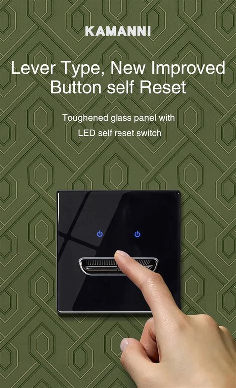 Glass Automatic Zigbee Reset Button Switch Durable And Stylish