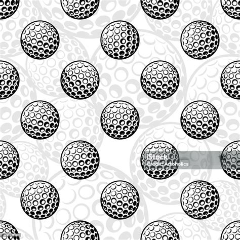 골프 벽지 반복 타일 배경 골프 원활한 패턴 벡터 아트 포장지 디자인 골프공에 대한 스톡 벡터 아트 및 기타 이미지 골프공