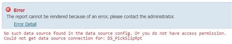The Report Cannot Be Rendered Because Of An Error Please Contact The Administrator — Cloud