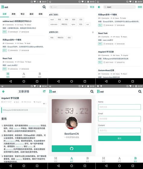 GitHub Bestsamcn React Native Blog