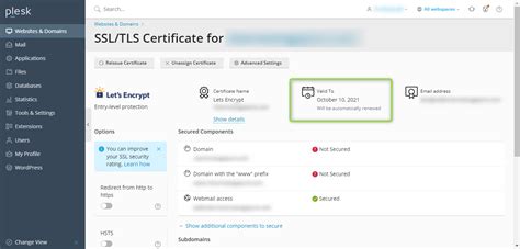 How To Check Ssl Expiry Date On Plesk Global Support Portal