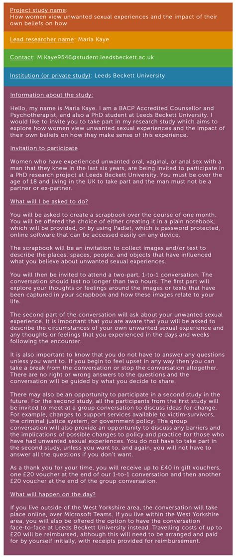 Study Survivors Voices