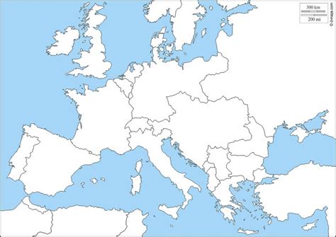 Blank Map Of Europe After Ww1