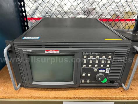 Tektronix Vm700t Video Measurement Set Allsurplus