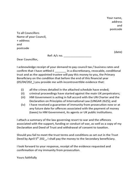 02c Council Tax Witholding Letter 1 Pdf