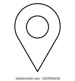 Gps Location Map Pointer Icon Stock Vector Royalty Free
