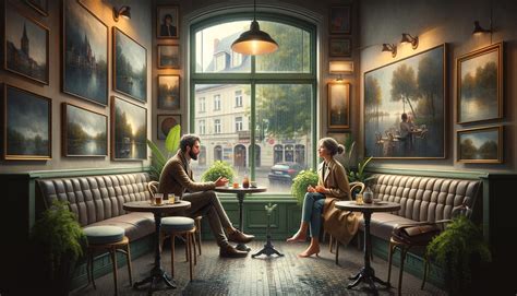 Download Ai Generated Cafe Gallery Royalty Free Stock Illustration