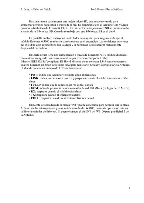 Arduino Ethernet Shield Pdf