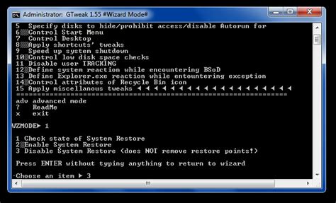 Tweak Windows Using Command Line With Gtweak Portable App