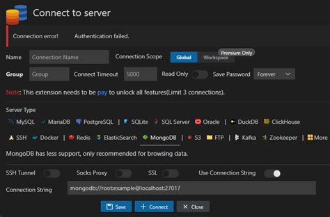 Docker Compose Mongodb Container Work But UI Can T Connect It Timeout