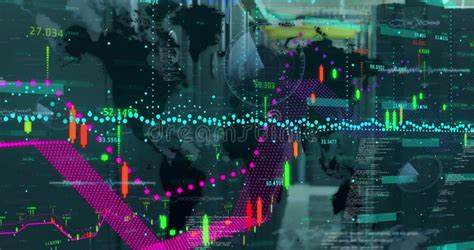 Image Of Cyber Attack Warning Over Statistics And Data Processing Stock