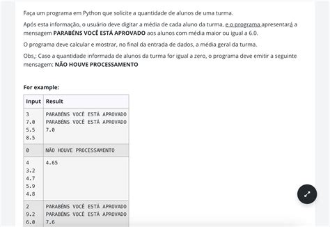 Faça Um Programa Em Python Que Solicite A Quantidade De Alunos De Uma