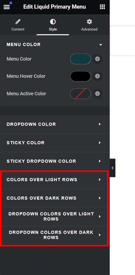 Hub Elementor Sticky Header With Dynamic Colors Liquidthemes