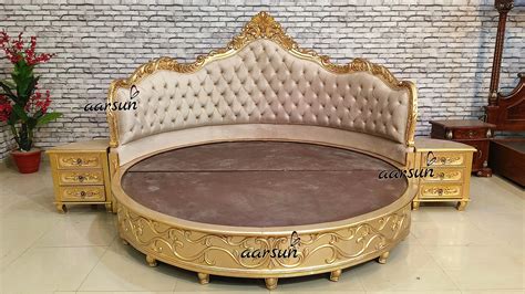 Designer Luxurious Round Bed Design 2025 Aarsun