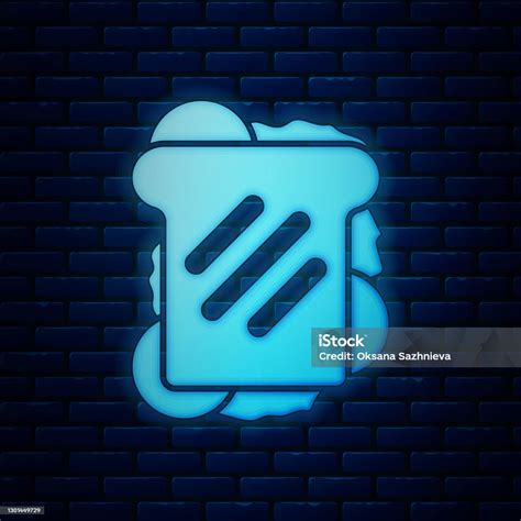 벽돌 벽 배경에 고립 된 빛나는 네온 샌드위치 아이콘 햄버거 아이콘 햄버거 음식 기호 치즈버거 사인 길거리 패스트푸드 메뉴 벡터 건강한 생활방식에 대한 스톡 벡터 아트 및