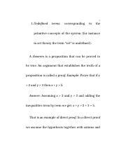 Undefined Terms Docx 1 1 Undefined Terms Corresponding To The Primitive Concepts Of The